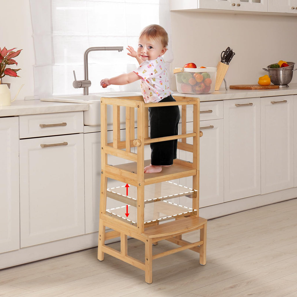 Adjustable Kids Toddler Standing Tower - Standard – Cosyland